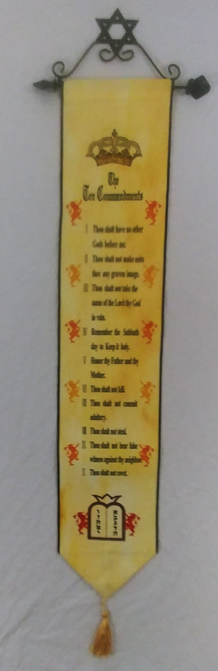 Ten Commandments Wall Hanging – The Seed of Jacob.com